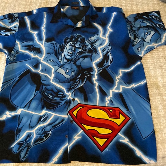 Warner Bros. | Shirts | Mens Extra Large Warner Brothers Superman Shirt ...